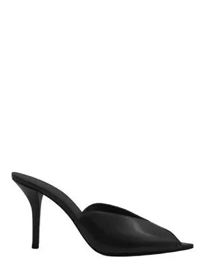 GIABORGHINI 85mm Leather Mules - Black