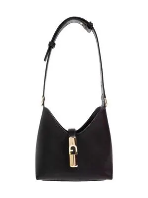 Furla Iride Mini Leather Shoulder Bag - Black