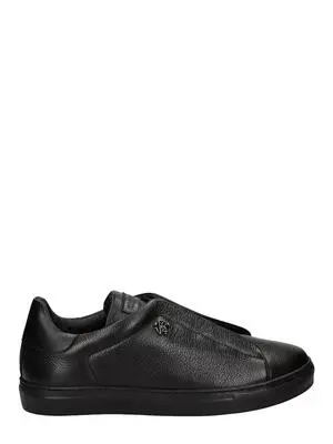 Roberto Cavalli Logo-plaque Sneakers - Black