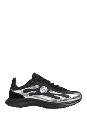 Casablanca Flame-appliqué Sneakers - Black