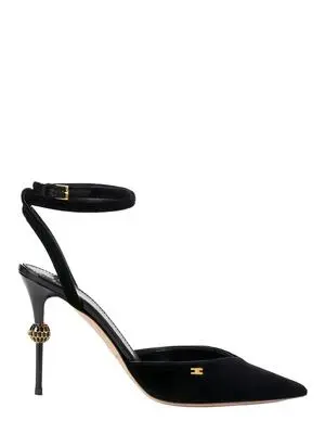 Elisabetta Franchi 90mm Pointed-toe Heeled Pumps - Black