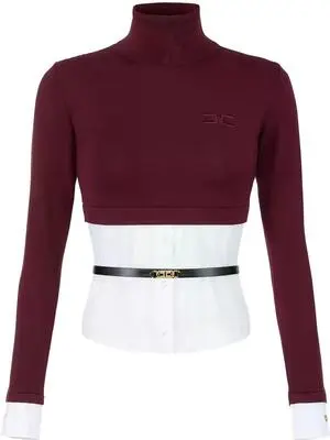Elisabetta Franchi Turtleneck Sweater - Brown