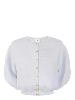 Elisabetta Franchi Button-up Cardigan - Blue
