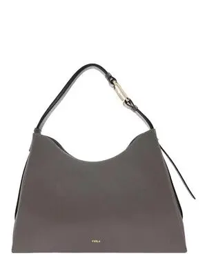 Furla Nuvola Leather Tote Bag - Grey
