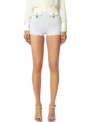 Elisabetta Franchi Charm Detailed Shorts - Blue