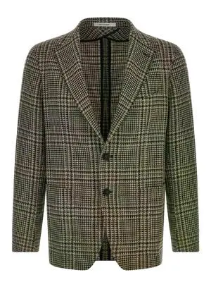 Tagliatore Houndstooth Blazer - Brown