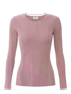 Elisabetta Franchi Ribbed Knit Sweater - Pink