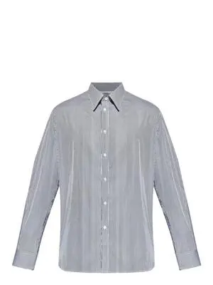 Givenchy Striped Embroidered Shirt - Blue
