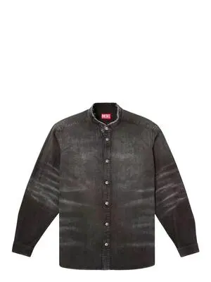 DIESEL Honeycomb Denim Shirt - Black