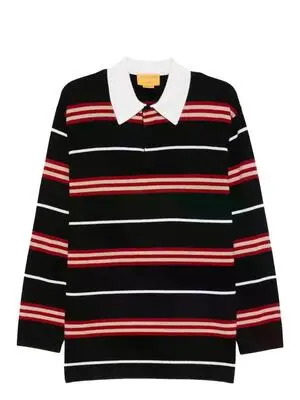 Guest In Residence Striped Cashmere Jumper - Black