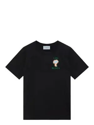 Casablanca Mushroom Graphic T-shirt - Black