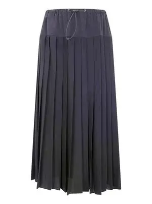Aspesi Pleated Drawstring Skirt - Black