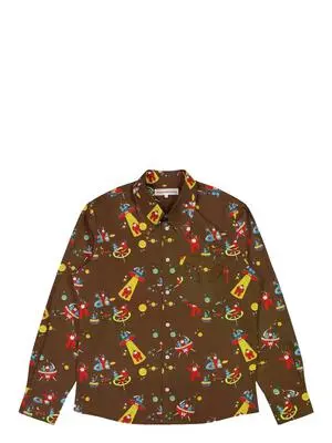 WALTER VAN BEIRENDONCK Cotton Shirt - Brown