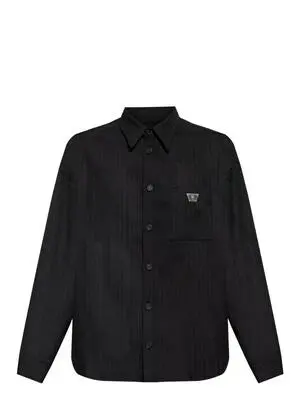 MISBHV Pinstriped Overshirt - Black