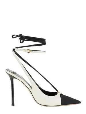 Elisabetta Franchi Two-toned Stiletto-heel Pumps - White