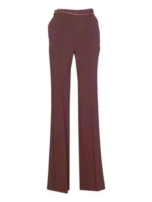 Elisabetta Franchi Chain-belt Trousers - Red