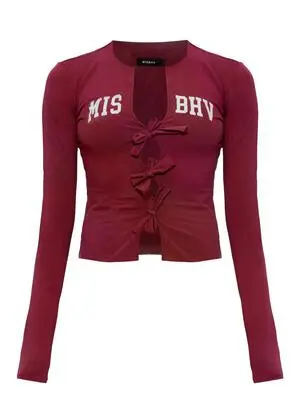 MISBHV Bow-detail Blouse - Red