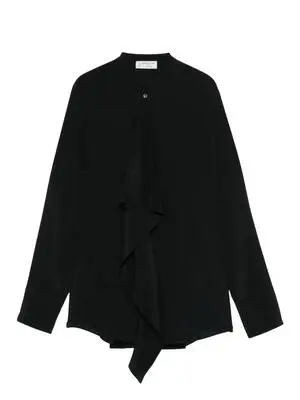 Alberto Biani Ruffled Shirt - Black