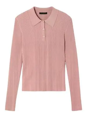 Tara Jarmon Priscilla Polo Top - Pink