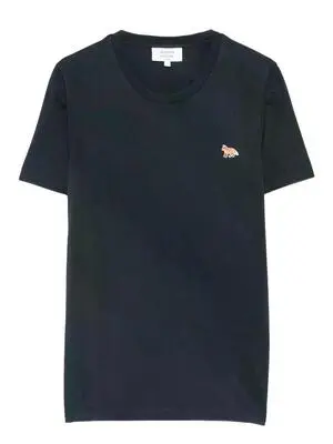 Maison Kitsuné Fox Appliqué T-Shirt Blue