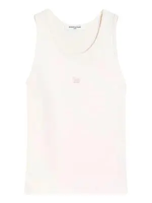 Maison Kitsuné Baby Fox-embroidered Ribbed Tank Top - Pink