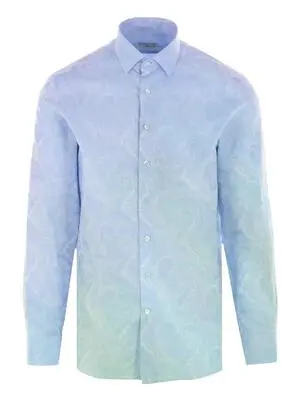 Etro Paisley-jacquard Shirt - Blue