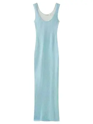 ASTA RESORT Ana Sequin Embellished Maxi Dress - Blue