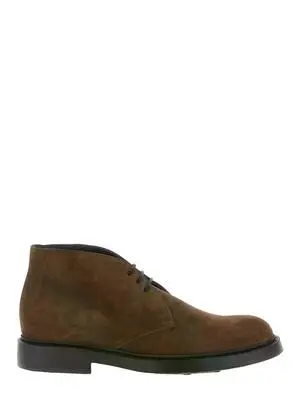 DOUCAL'S Suede Lace-up Boots - Brown