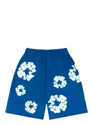 DENIM TEARS Elasticated Track Shorts Blue