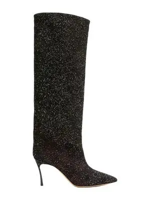 Casadei Pointed-toe Stiletto Boots - Black