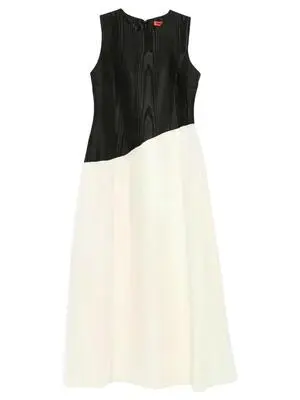 SIMONMILLER Laurel Moiré-effect Midi Dress - White