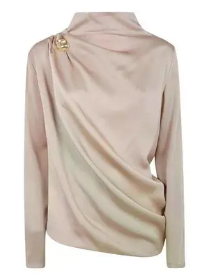 Fabiana Filippi Draped Embellishment Shirt - Neutrals