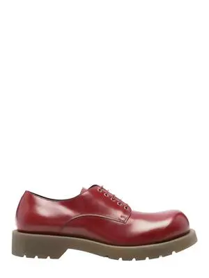 JIL SANDER Leather Derby Shoes - Red