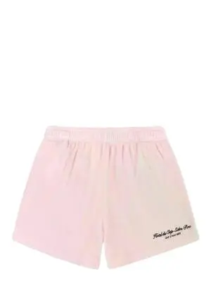 SPORTY & RICH Embroidered-pocket Shorts - Pink