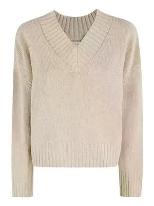 Barbour V-neck Sweater - Neutrals