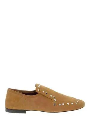 WALES BONNER Stud-embellished Loafers - Brown