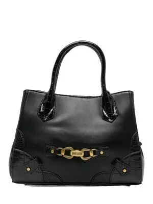 Just Cavalli Logo-plaque Tote Bag - Black