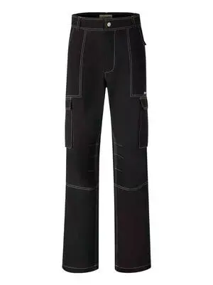 CARRER Straight-leg Trousers - Black