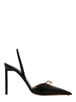 TOM FORD 105mm Buckle Leather Pumps - Black