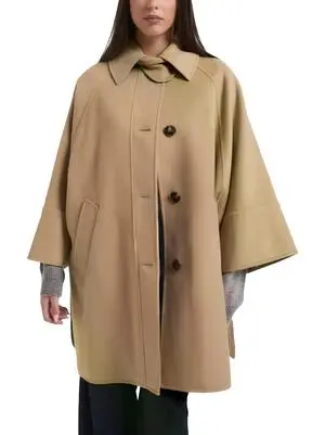 Max Mara Rufo Single-breasted Coat - Brown