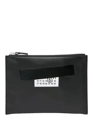 MAISON MARGIELA Small Leather Clutch - Black