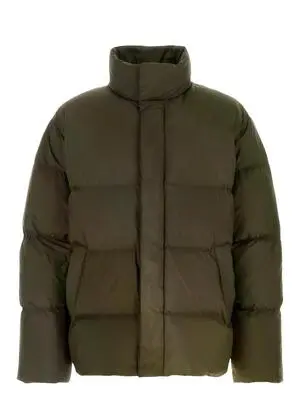 Saint Laurent High-neck Puffer Coat - Green