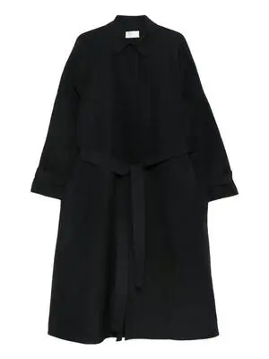 THE ROW Belted Single-breasted Coat - Black