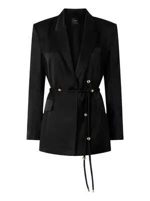 Pinko Tie-waist Blazer - Black