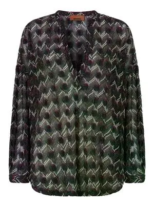MISSONI Zigzag-Woven Blouse