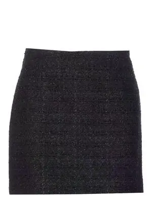 Tagliatore Tweed Mini Skirt - Black