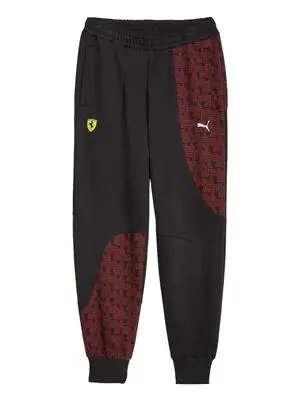 PUMA X Ferrari Race Aop /red Track Pants - Black