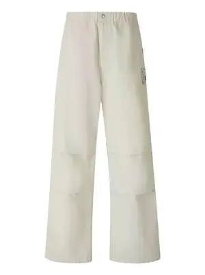 Mihara Yasuhiro Logo-patch Cotton Trousers - Neutrals
