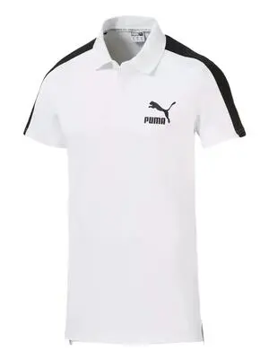PUMA Iconic T7 Polo Shirt - White