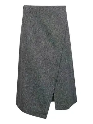 Studio Nicholson Asymmetric Wrap Skirt - Grey